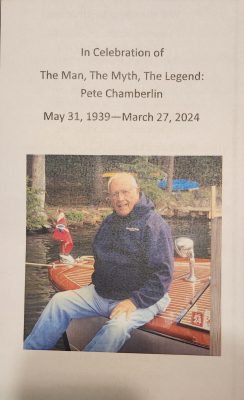 A Celebration of Life Service for Pete Chamberlin was held on Sat-3/30 ...